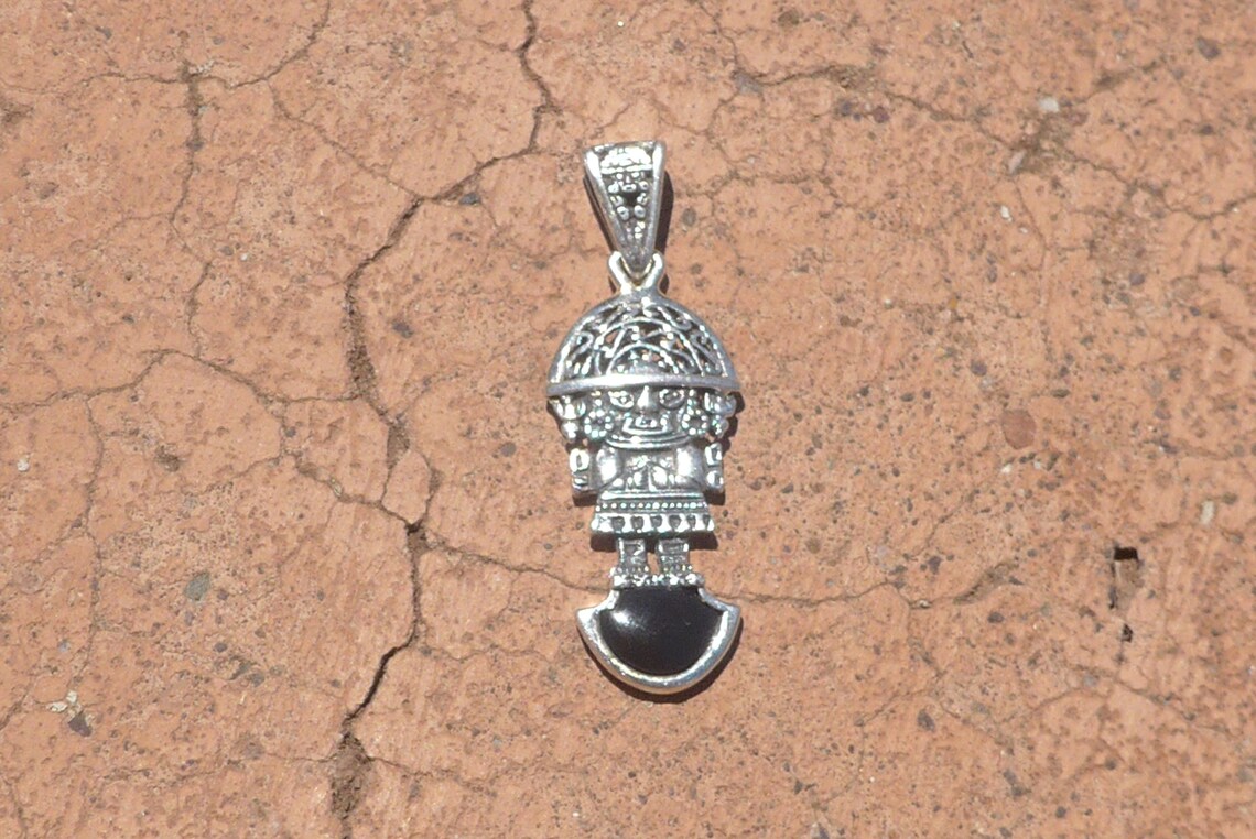 Healing God Tumi Pendant With Onyx Stone - Etsy