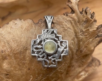 Silver Chakana Pendant With Inka Trilogy Condor Puma Snake | Etsy
