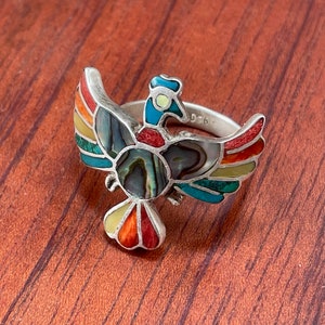 Adjustable Silver Condor Ring - Etsy