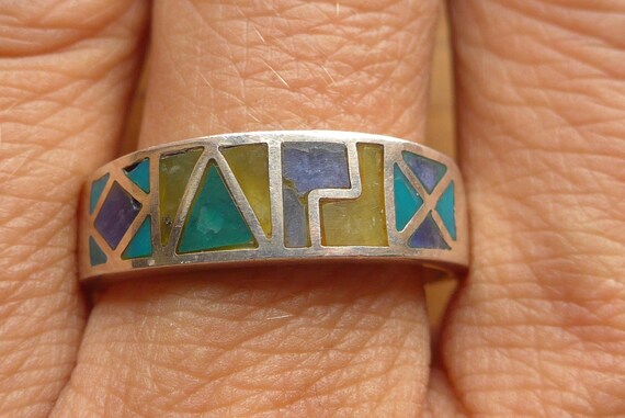 Size US 9.5 Inka Symbols Ring 950 silver | Etsy