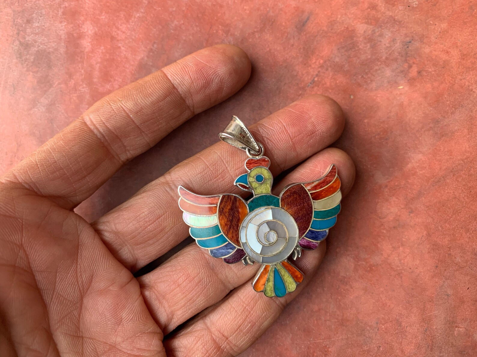 Silver Condor Pendant | Etsy