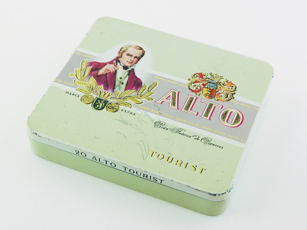 Vintage Tin Box Alto Cigars Alto Tourist Tobacciana - Etsy