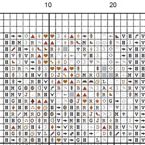 Sun and Storms Digital Cross Stitch PDF Pattern Instant Download - Etsy