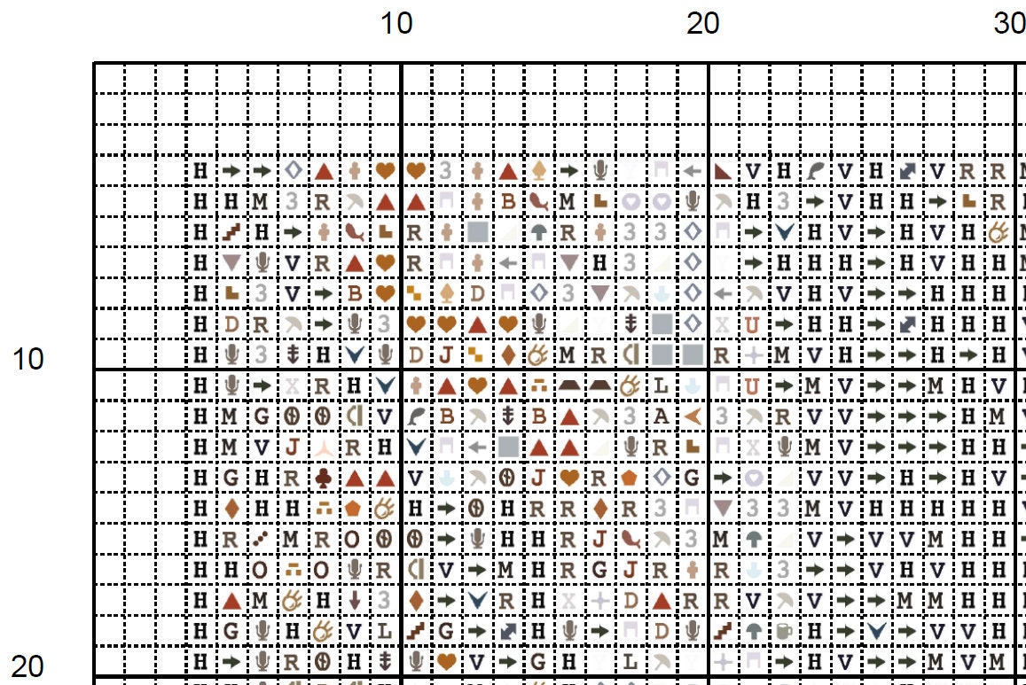 Sun and Storms Digital Cross Stitch PDF Pattern Instant Download - Etsy