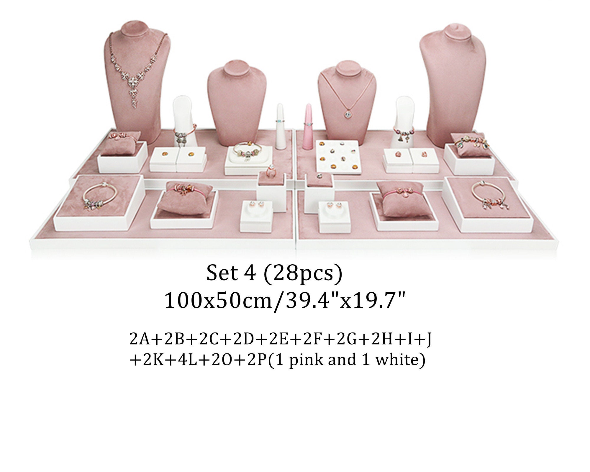 Pink Microfiber Jewelry Display Holder Mannequin Display | Etsy