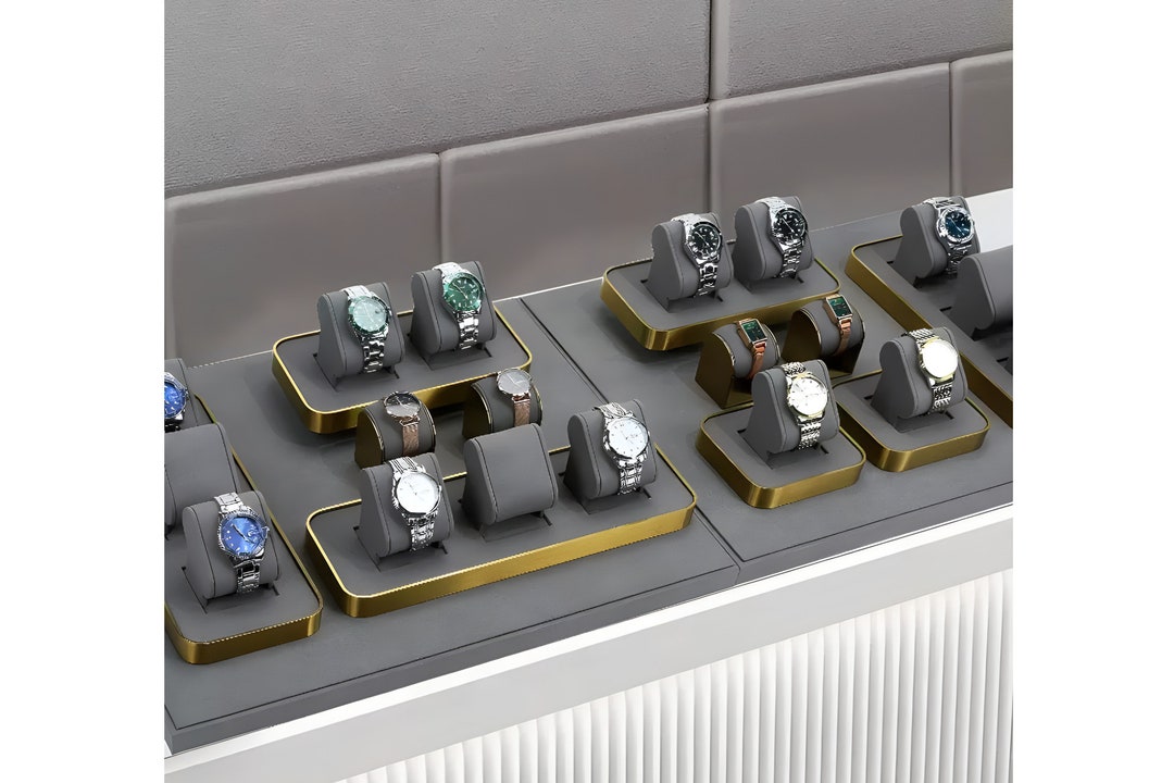 Gray Watches Holder, Bracelet Display, Jewelry Display Dish, Metal ...