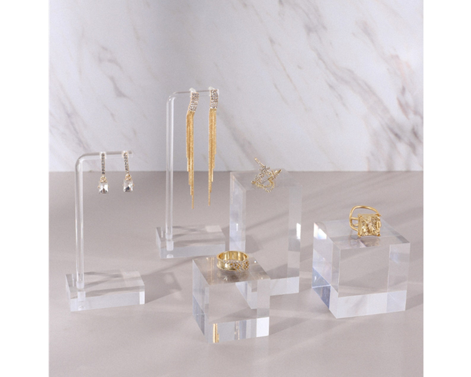 Acrylic Jewelry Stand Wood Jewelry Holder Jewelry Organizer | Etsy