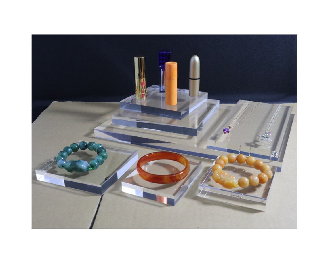7 Pcs/set Acrylic Block Jewelry Display Tray Jewelry Store - Etsy