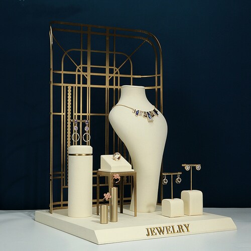 Elegant Jewelry Display Riser Set Metal Ring Stand Earring - Etsy