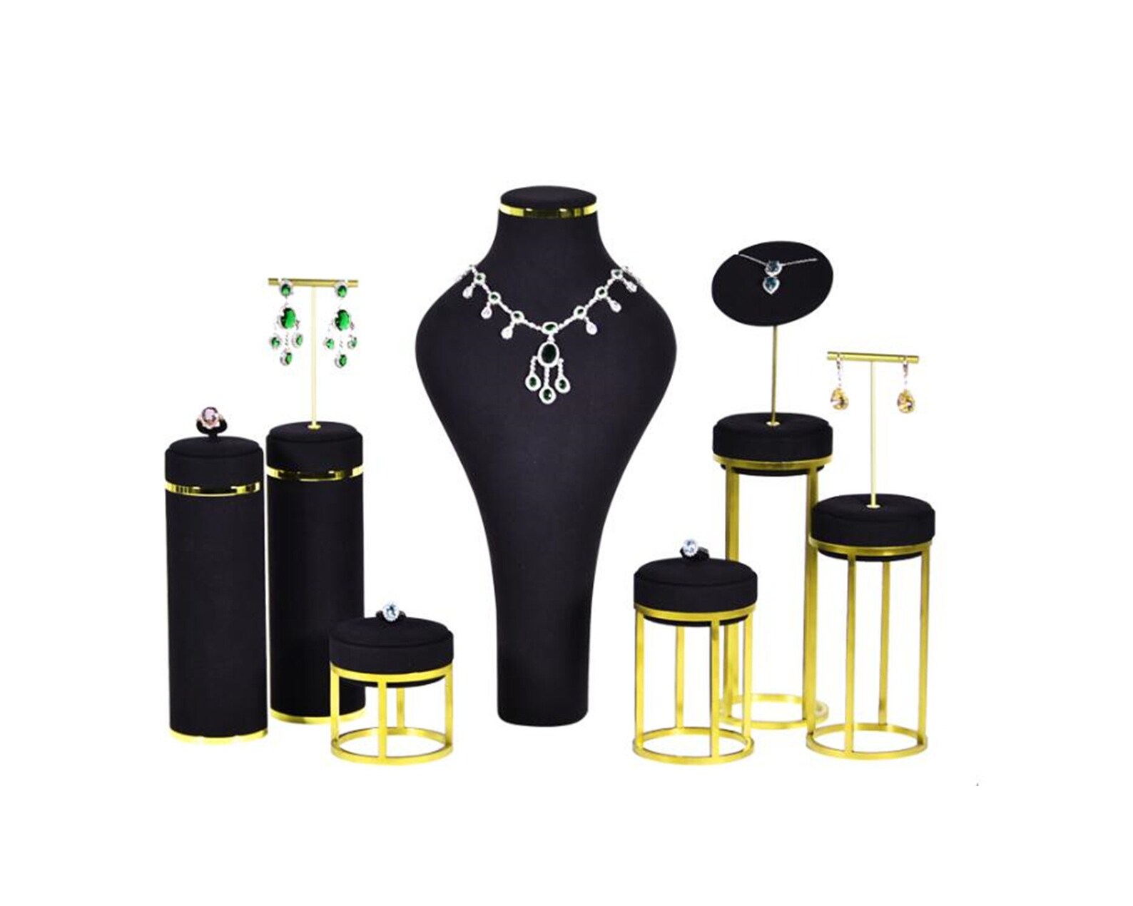 Elegant Jewelry Display Riser Set Metal Ring Stand Earring - Etsy