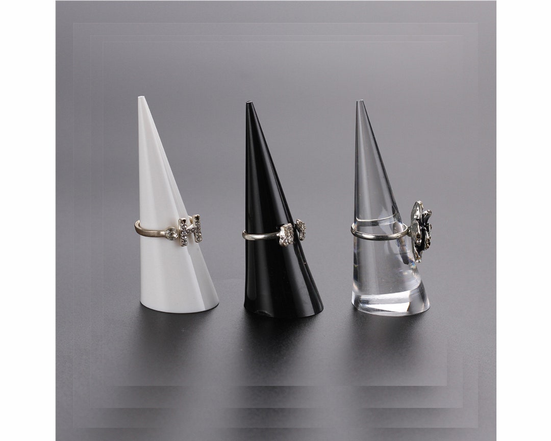 9 Pieces/set Ring Cone, Ring Holder, Acrylic Ring Display, Jewelry Ring ...