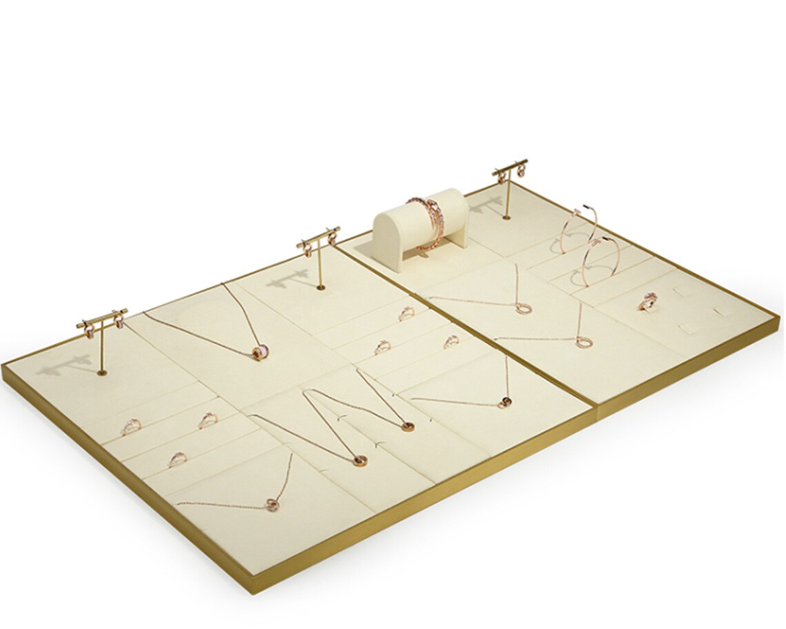 Beige Jewelry Display Table Set Elegant Jewelry Display - Etsy