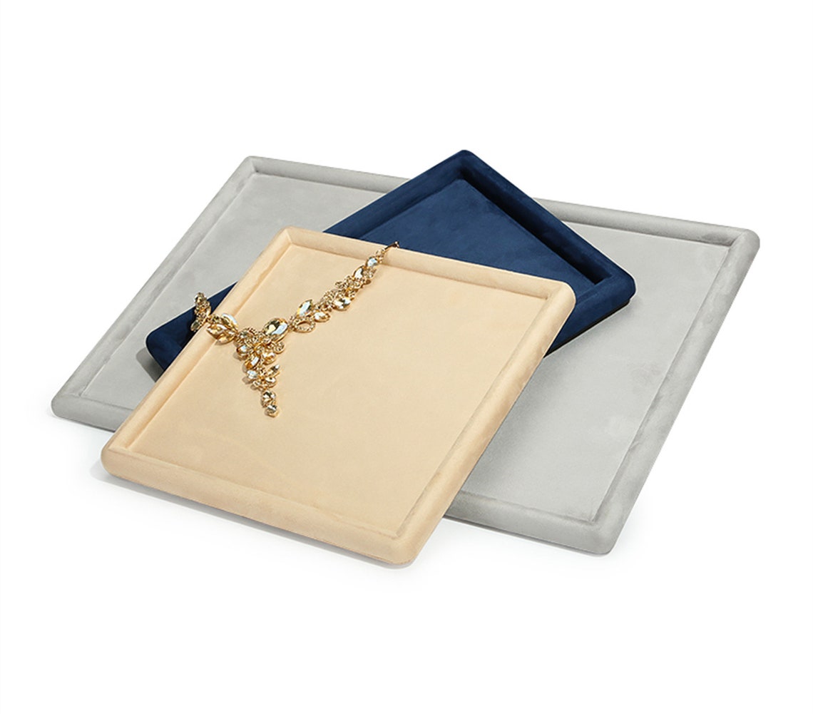 Flat Velvet Jewelry Display Dish Jewelry Shop Deooration - Etsy