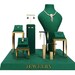 Green Jewelry Display Stand, Necklace Bust, Metal Frame for Jewelry ...