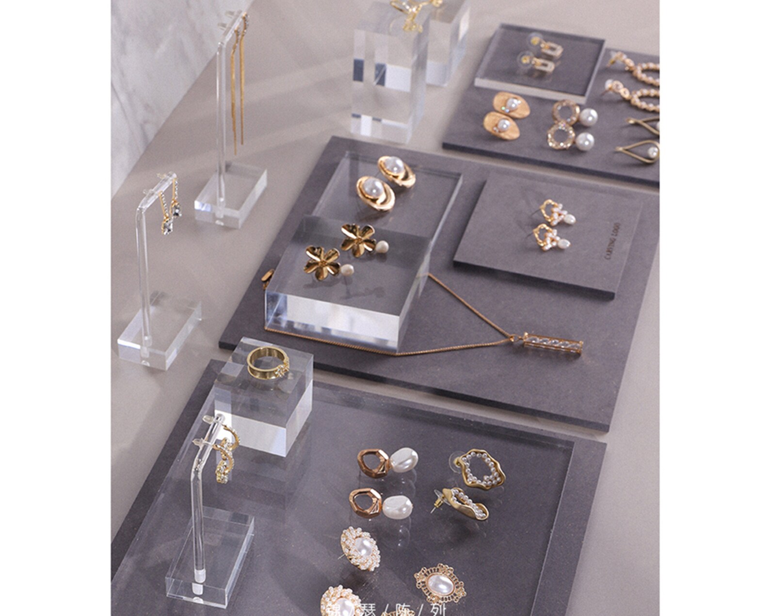 Acrylic Jewelry Stand Wood Jewelry Holder Jewelry Organizer | Etsy