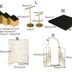 Black Jewelry Display Set Metal Jewelry Display Frame - Etsy