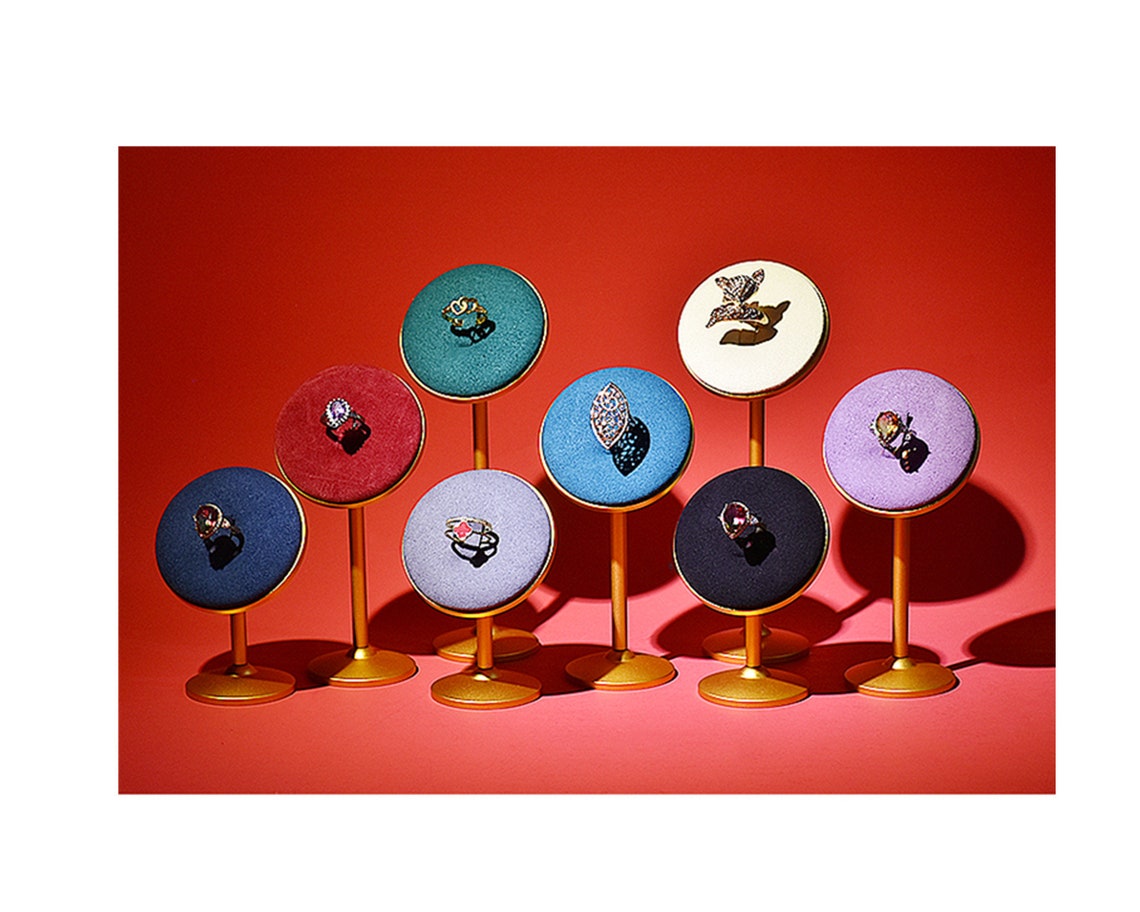 Ring Stand Metal Base Round Ring Holder Ring | Etsy