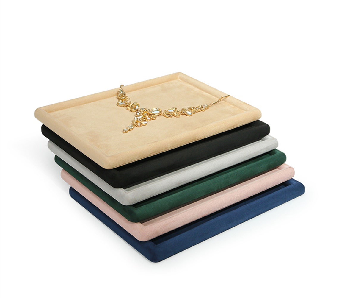Flat Velvet Jewelry Display Dish Jewelry Shop Deooration - Etsy