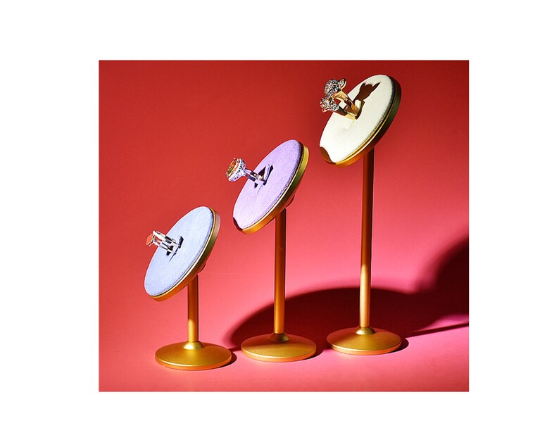 Ring Stand Metal Base Round Ring Holder Ring | Etsy