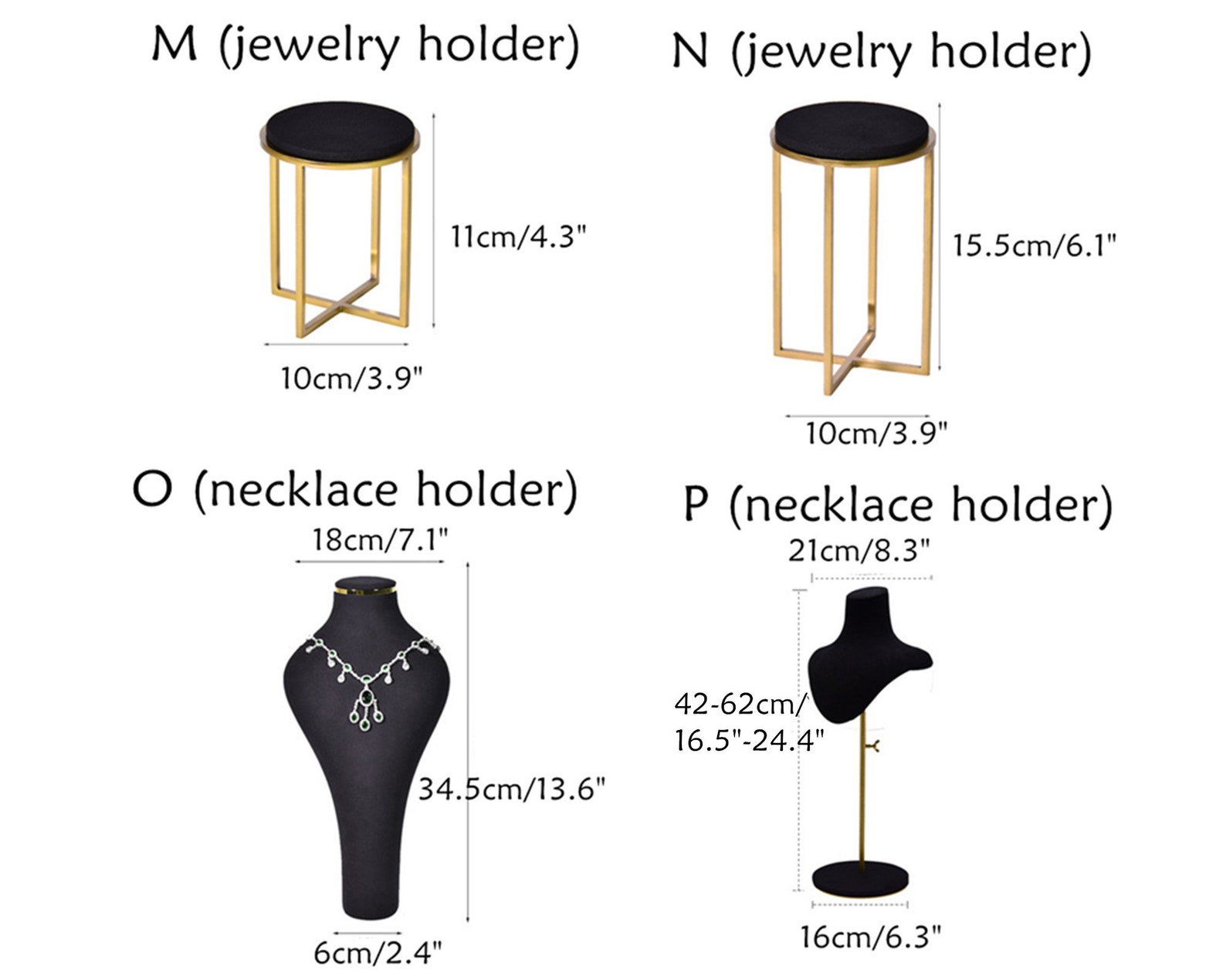Elegant Jewelry Display Riser Set Metal Ring Stand Earring - Etsy
