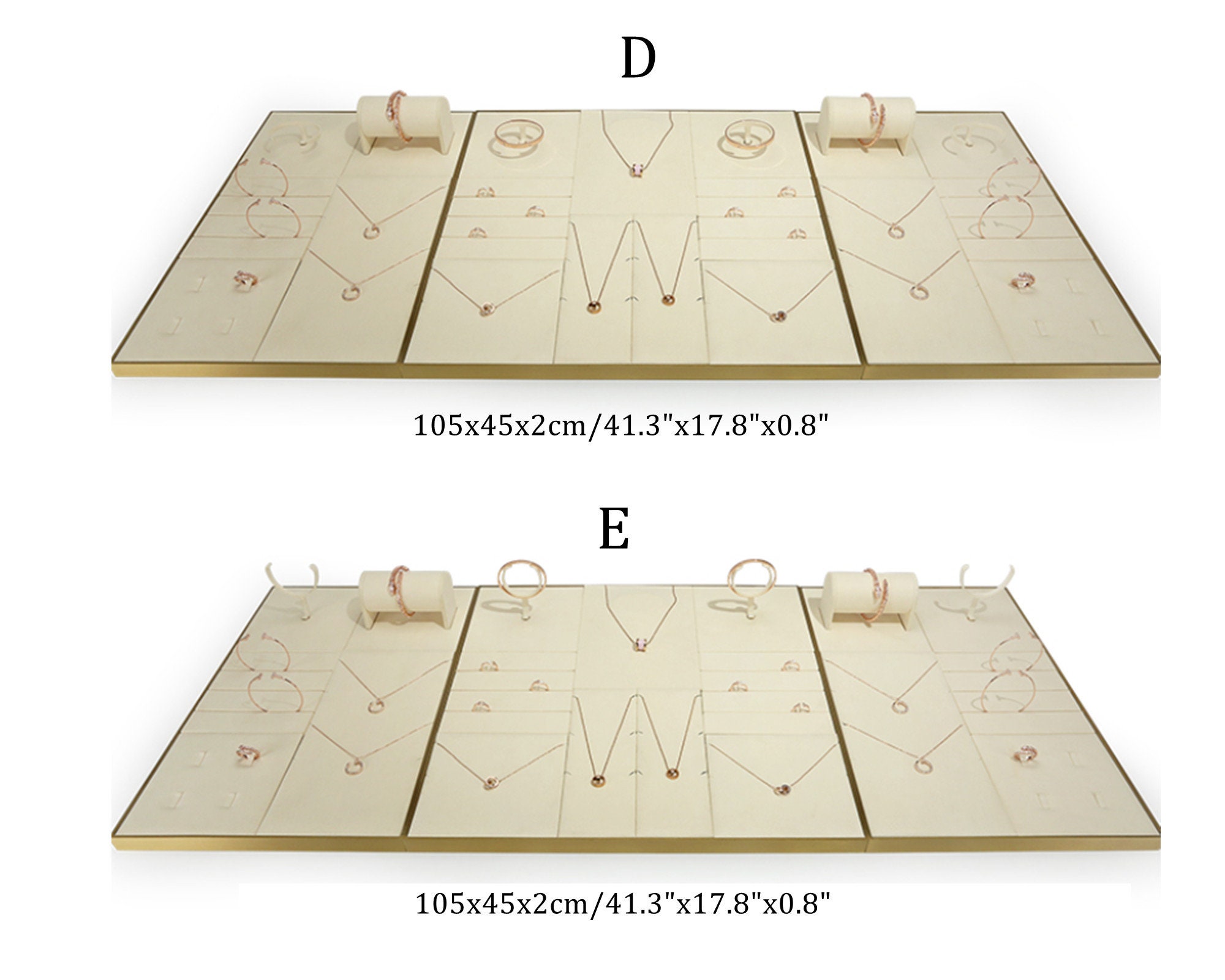 Beige Jewelry Display Table Set Elegant Jewelry Display - Etsy
