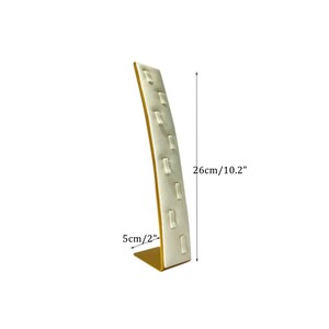 8 Slots Ring Holder, L Shape Ring Display, Jewelry Display, Microfiber ...