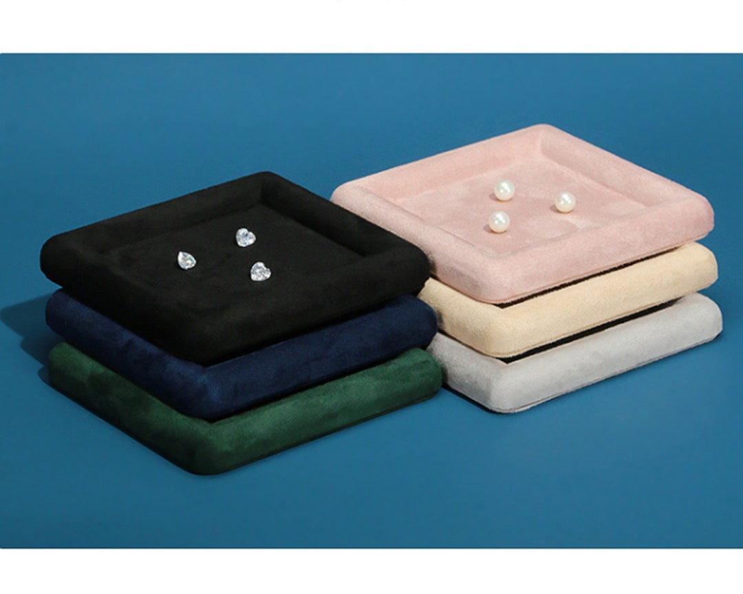 Microfiber Jewelry Display Tray: Small Flat Ring Storage #903 - Etsy