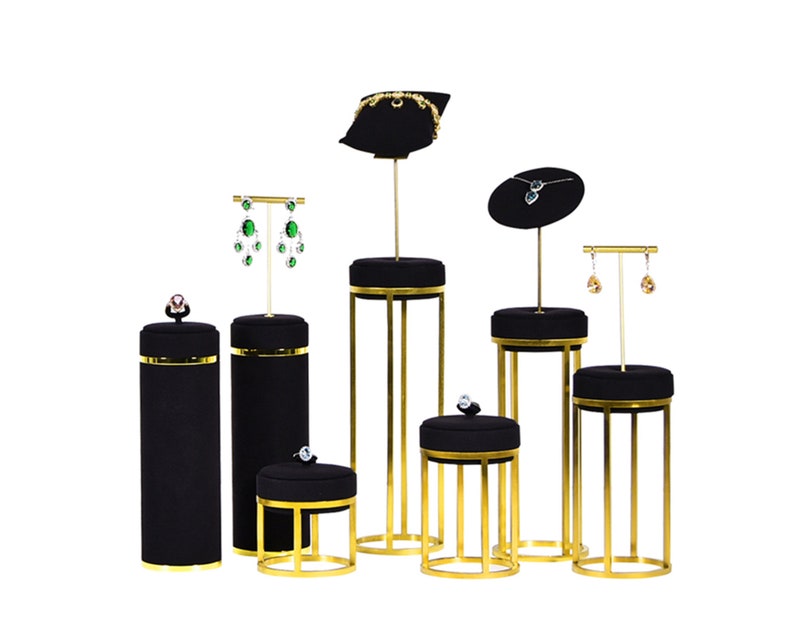 Elegant Jewelry Display Riser Set Metal Ring Stand Earring - Etsy