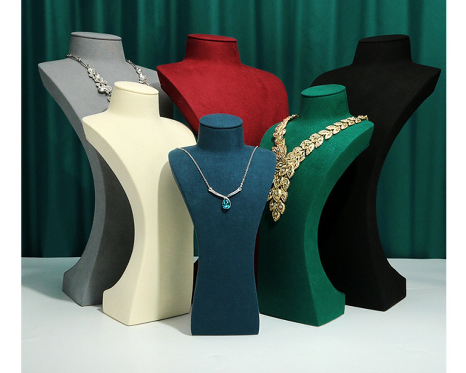 6 Colors Necklace Holder Neck Form Display Jewelry Holder - Etsy