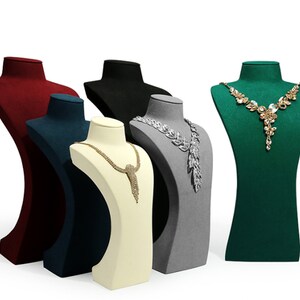 6 Colors Necklace Holder, Neck Form Display, Jewelry Holder, Manequin ...