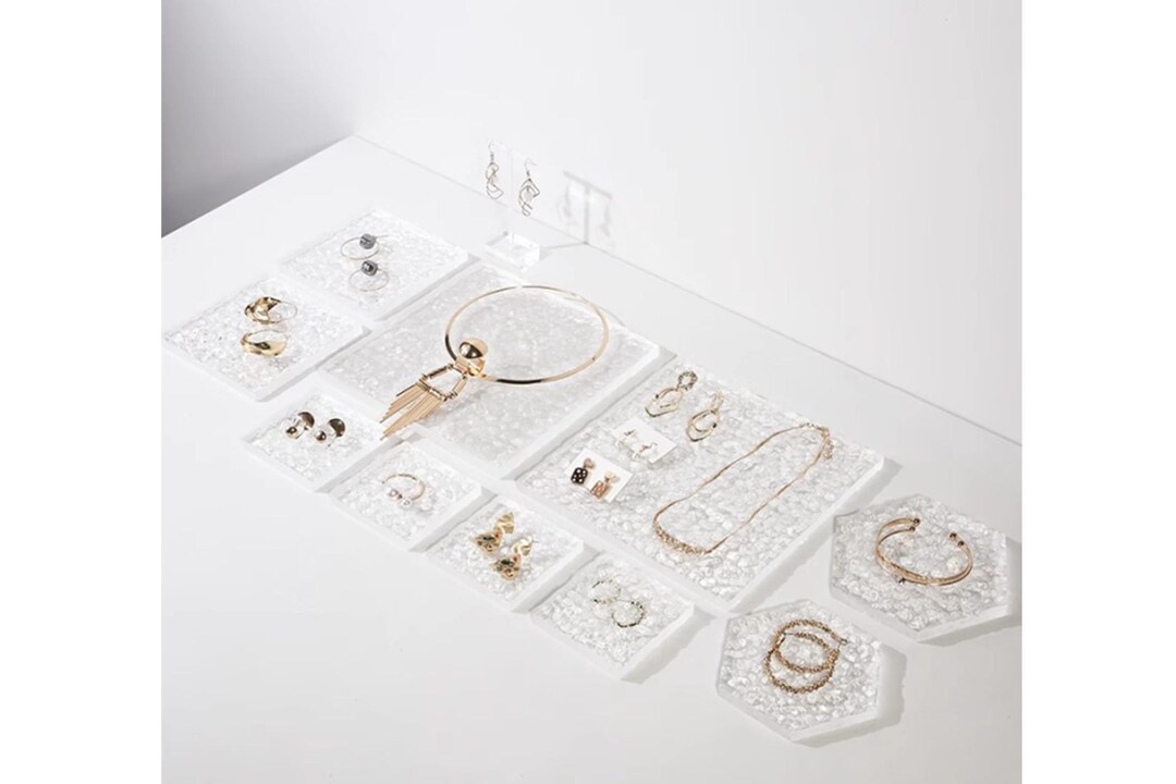 Jewelry Display Tray, Jewelry Display Block, Necklace Stand Dish ...