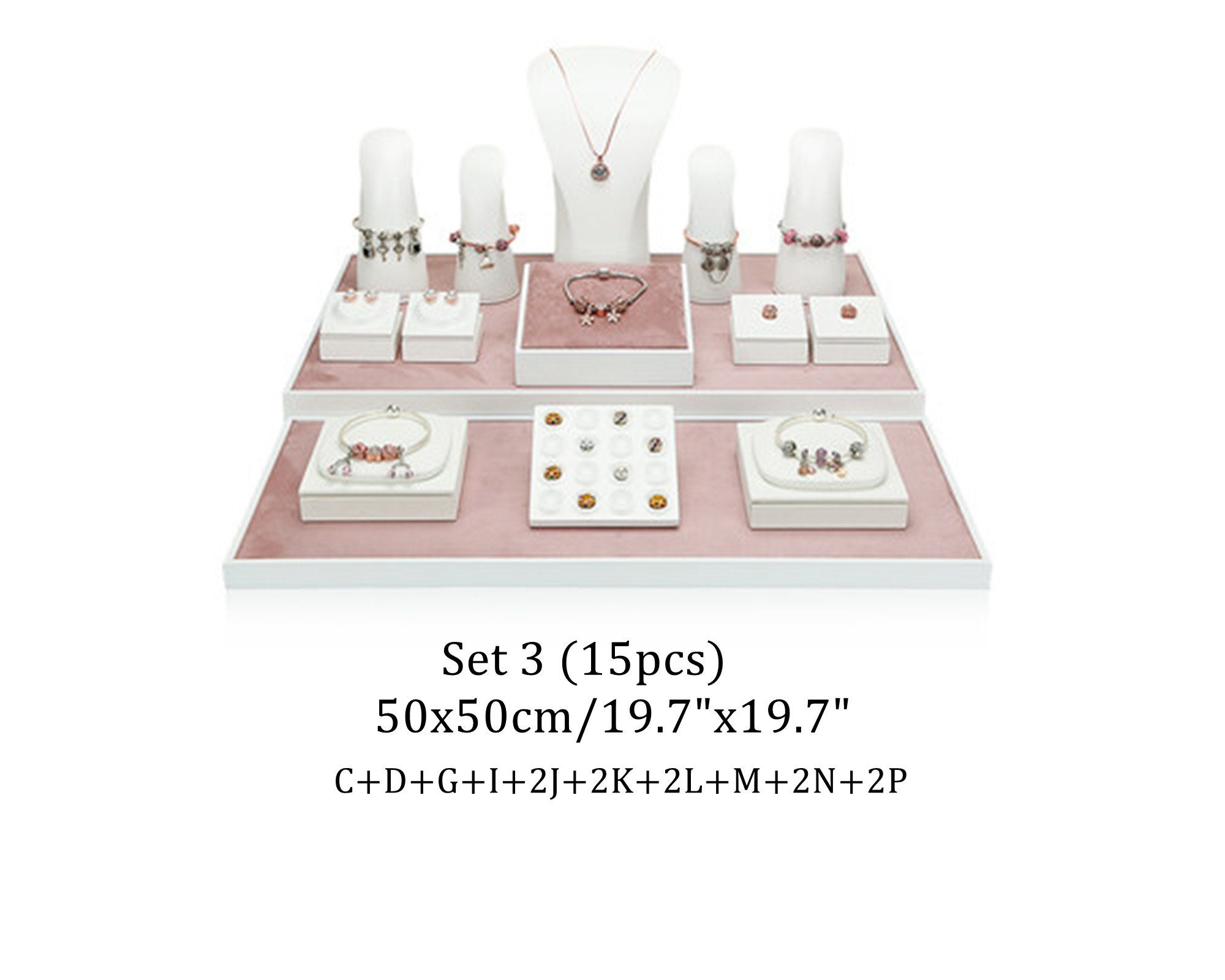 Pink Microfiber Jewelry Display Holder Mannequin Display | Etsy