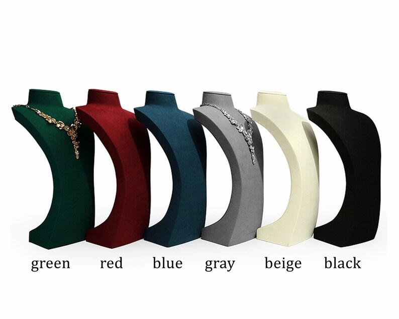 6 Colors Necklace Holder Neck Form Display Jewelry Holder - Etsy
