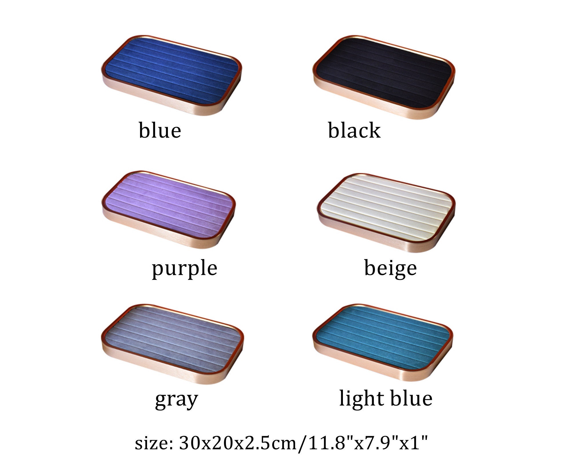 Microfiber Ring Holder Dish Metal Covered Jewelry Display - Etsy