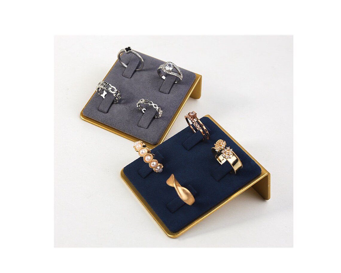 Vintage Ring Holder Microfiber Ring Organizer Ring Stand - Etsy