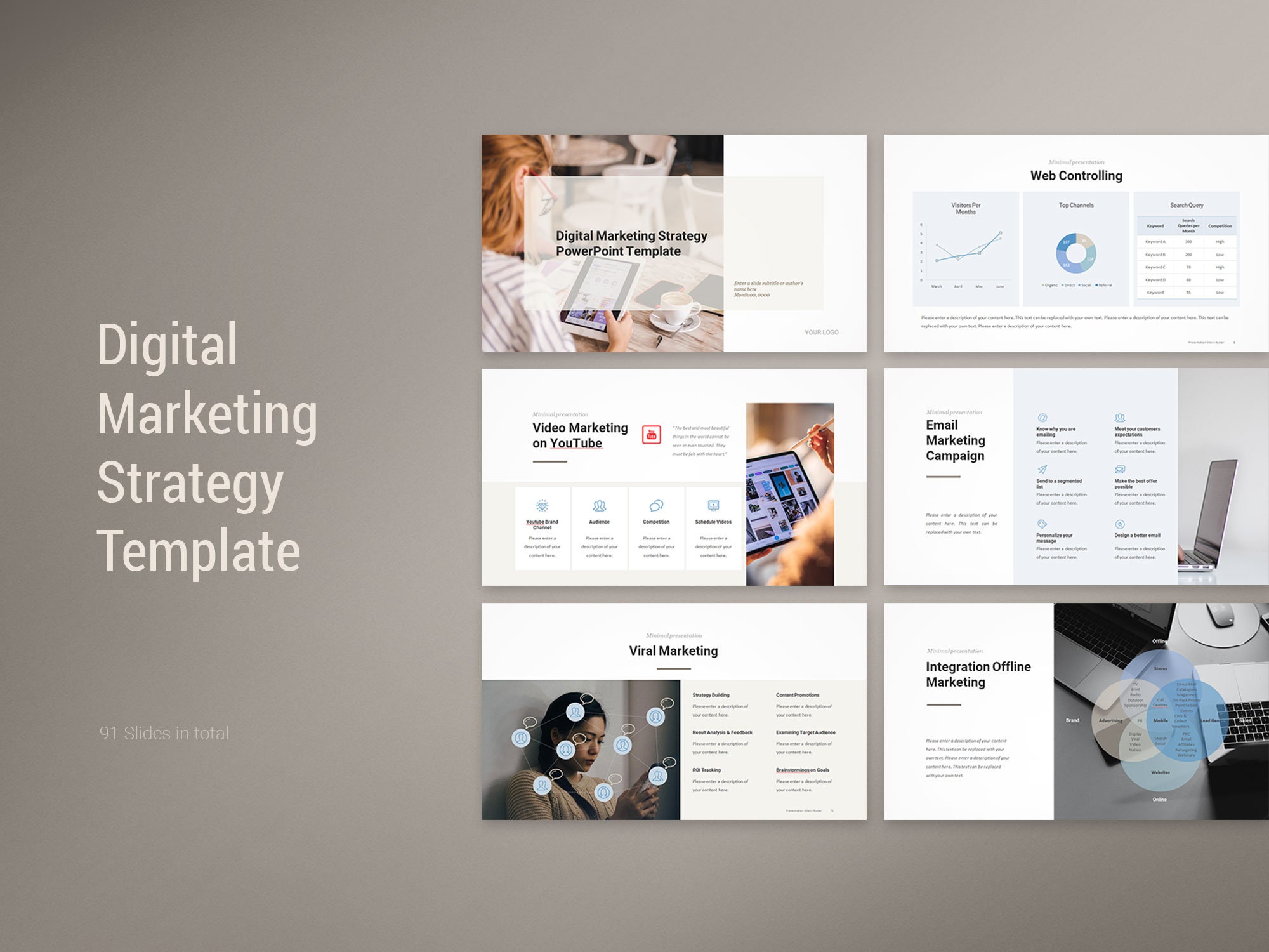 Digital Marketing Strategy Template - Etsy