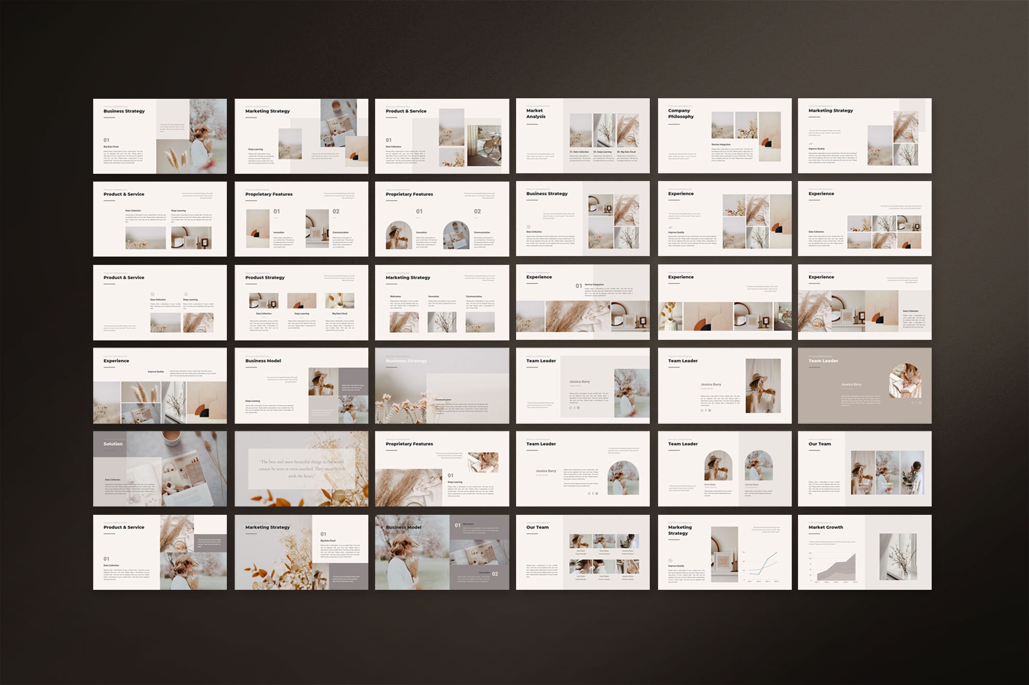 Simple Business Presentation Template - Etsy