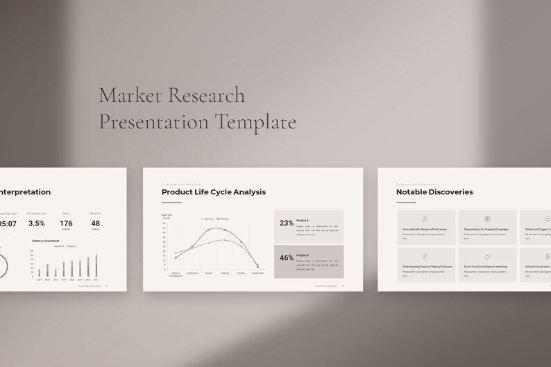 Market Research Presentation Template | Competitive Analysis, Consumer ...