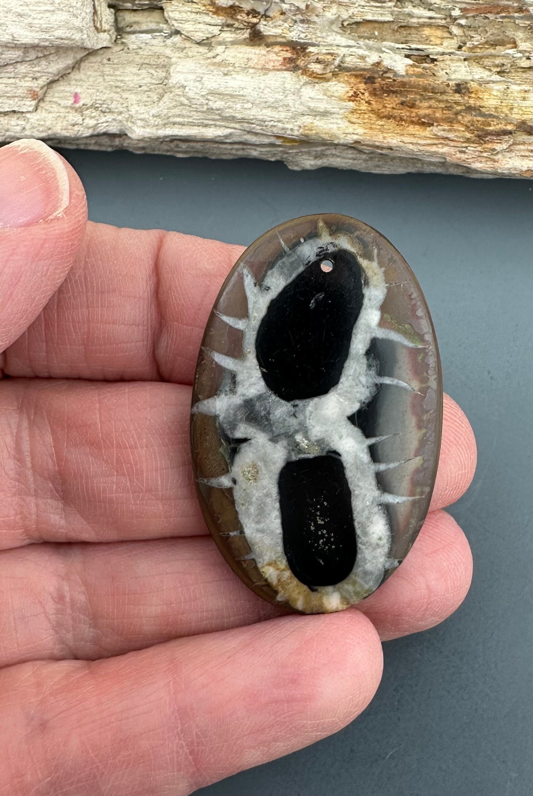 Septarian Nodule Bead - for Jewelry Making or Collection - Etsy