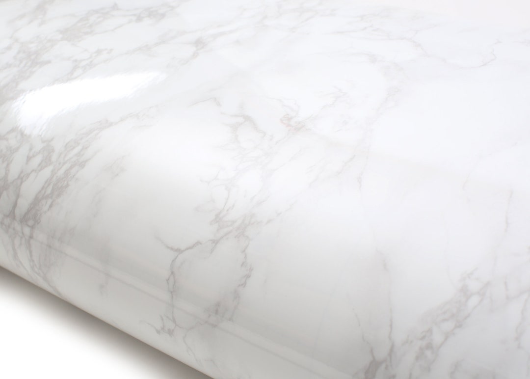ROSEROSA Glossy Faux Marble Architectural Film PGS408 - Peel and Stick ...