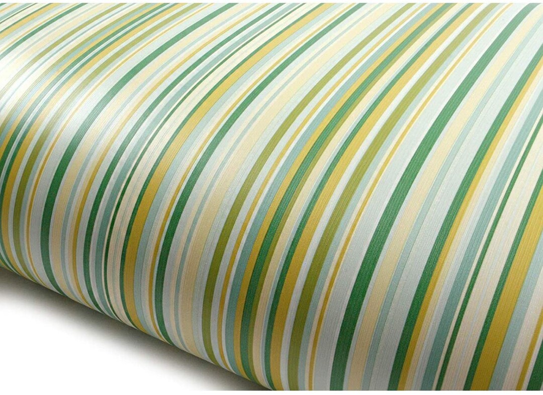 ROSEROSA Peel and Stick PVC Stripe Self-adhesive Wallpaper Covering ...