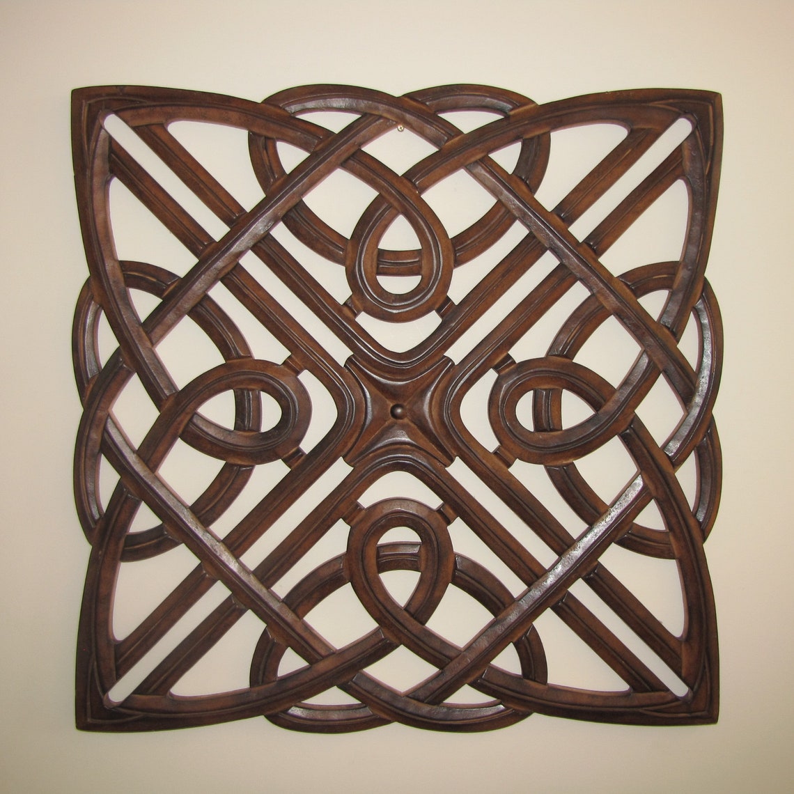 Carved Square Wood Wall Art Panel,wall Decor,relief Panel Art,24x24 ...