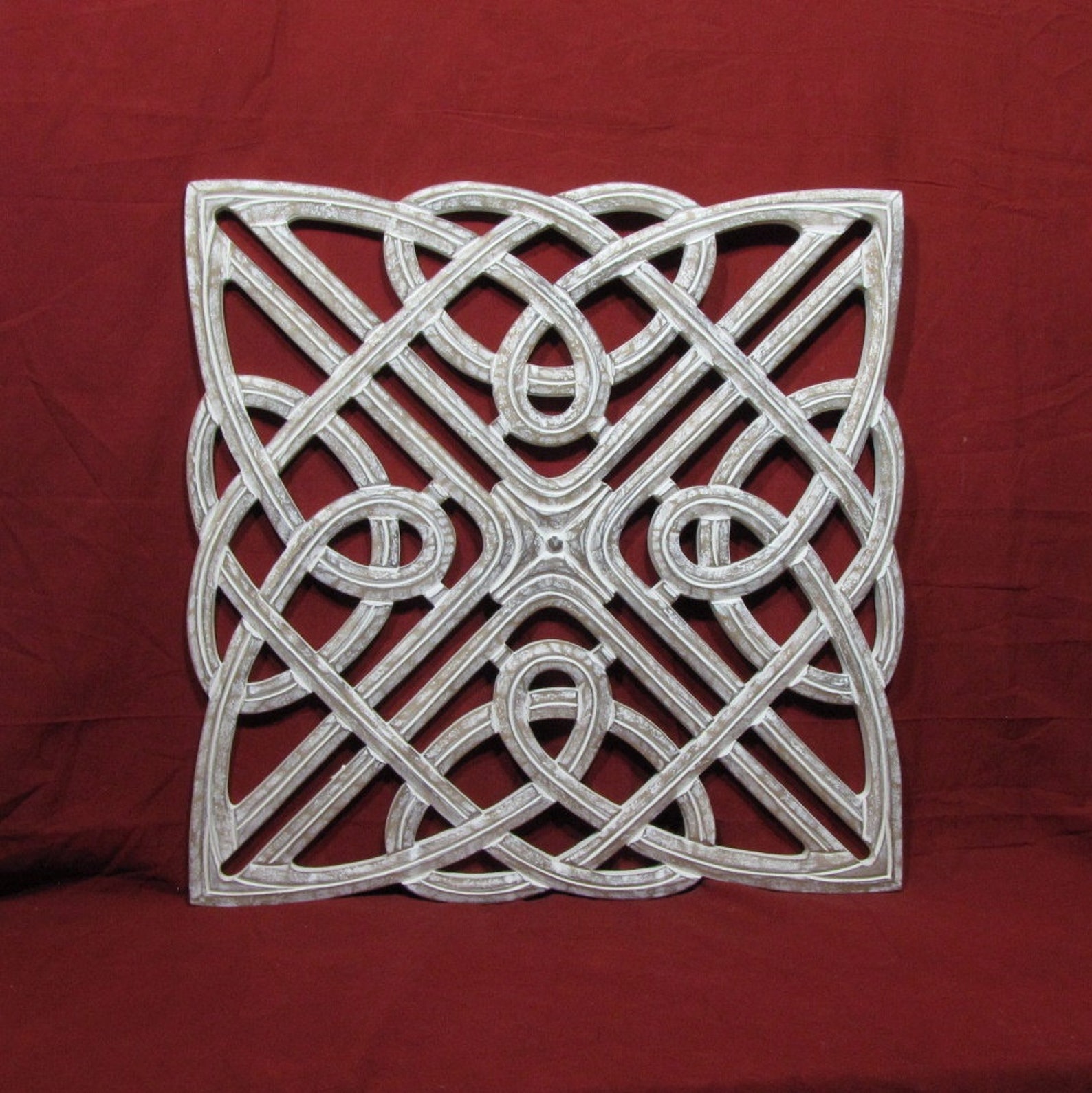 Carved Square Wood Wall Art Panel,wall Decor,relief Panel Art,24x24 ...