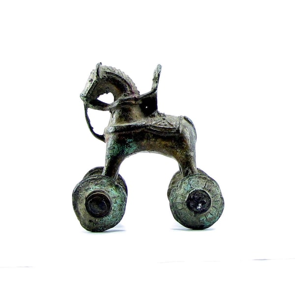 Metal Indian and Horse Statue - Etsy