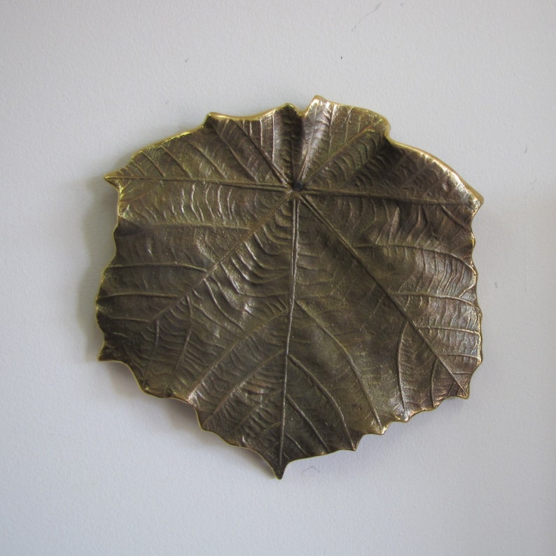 Brass Leaf Plate dish brass Wall Hangingwall Panelleaf - Etsy