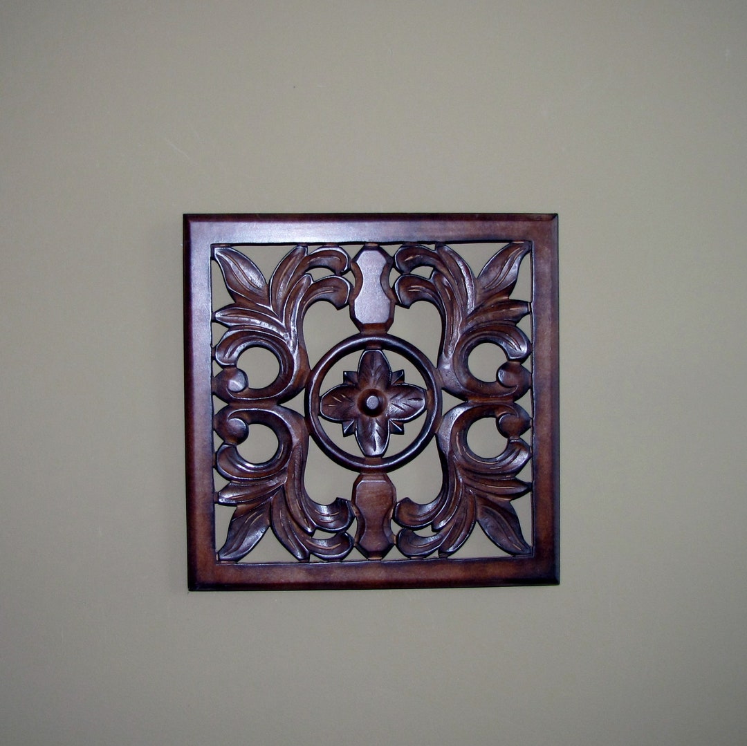 Hand Carved Wooden Mdf Wall Hanging,decor,panel Art,12 X 12 Inches,wall ...