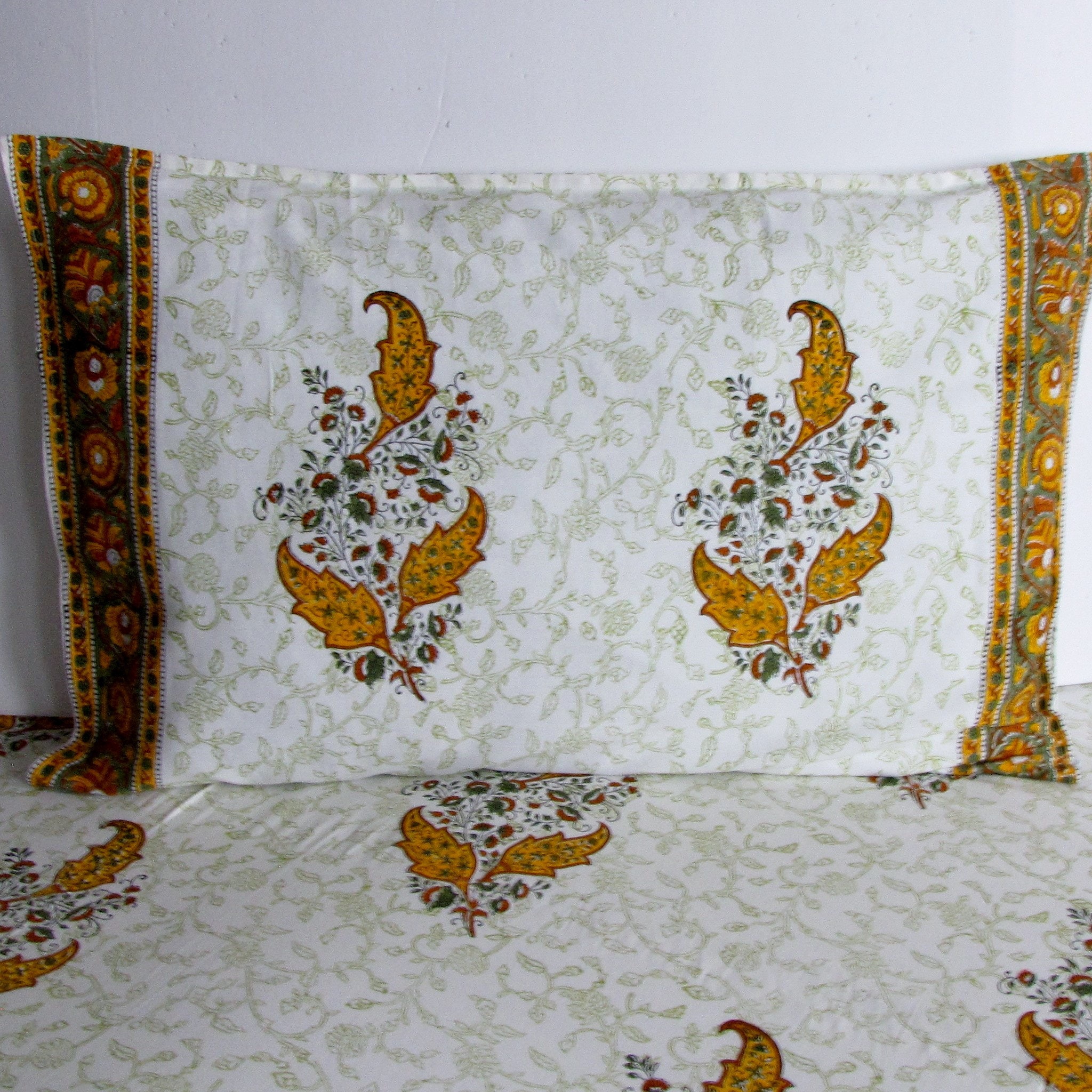 Hand Block Print Cotton Bedsheetbedspreadbeddingbed | Etsy