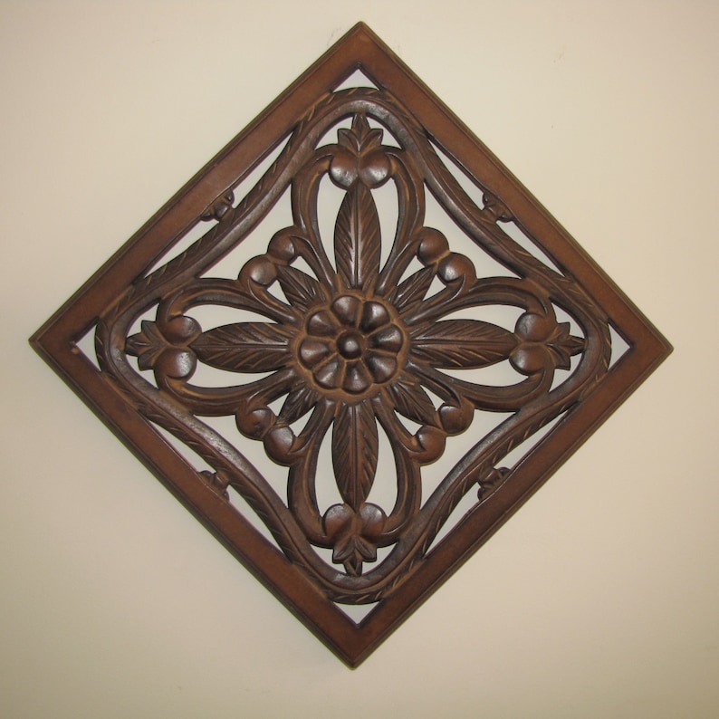 Hand Carved Wooden Mdf Wall Hangingdecorpanel Art12 X 12 | Etsy