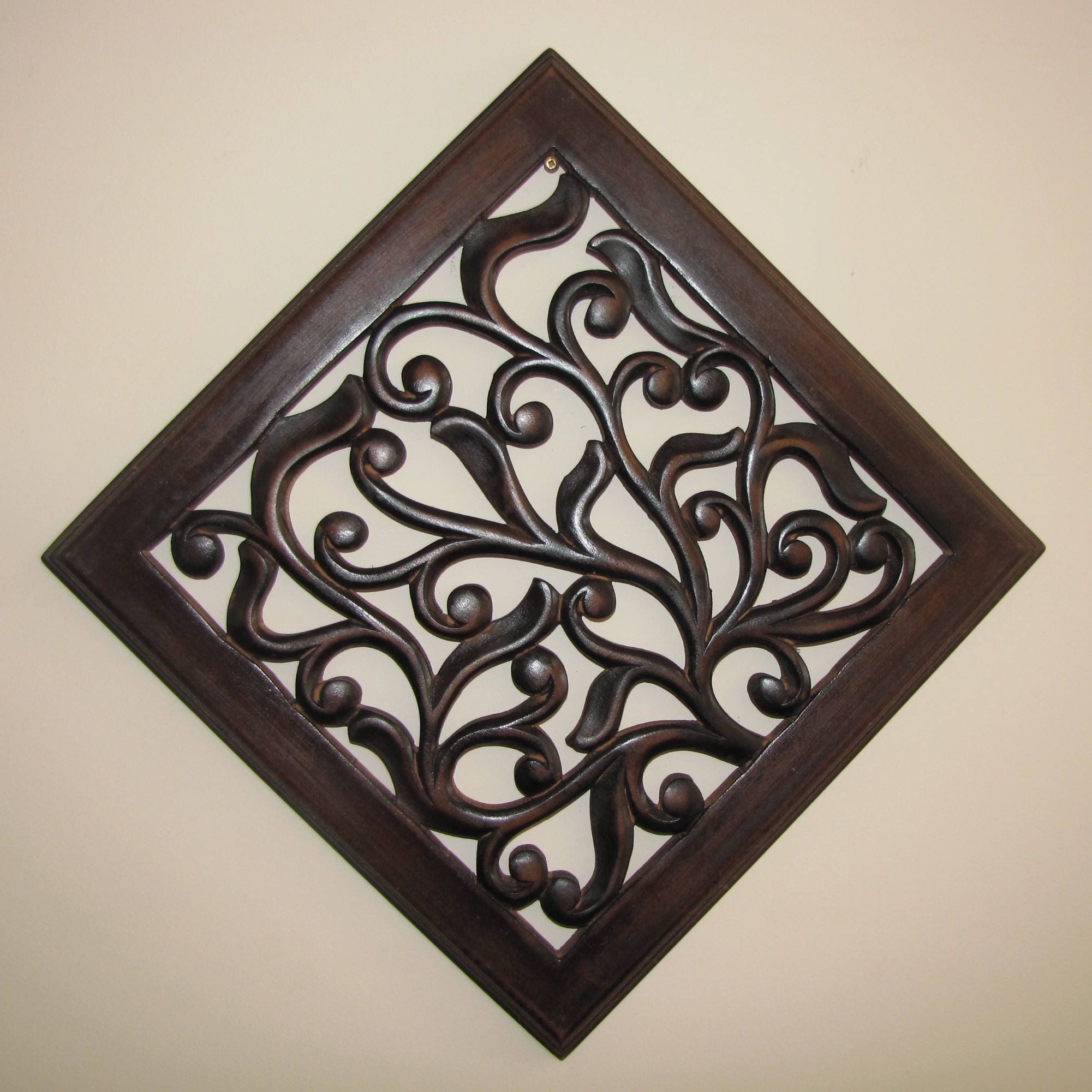 Hand Carved wooden mdf wall hangingdecorpanel art12 x 12 | Etsy