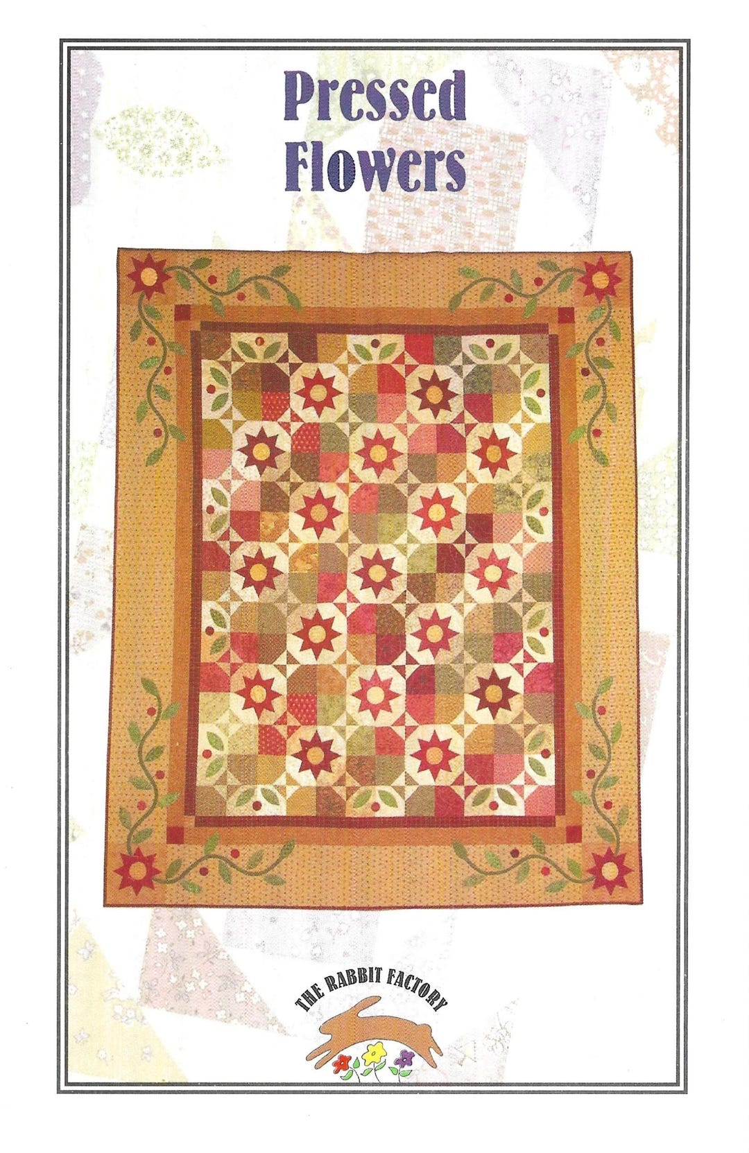 The Rabbit Factory pressed Flowers Quilt Pattern - Etsy